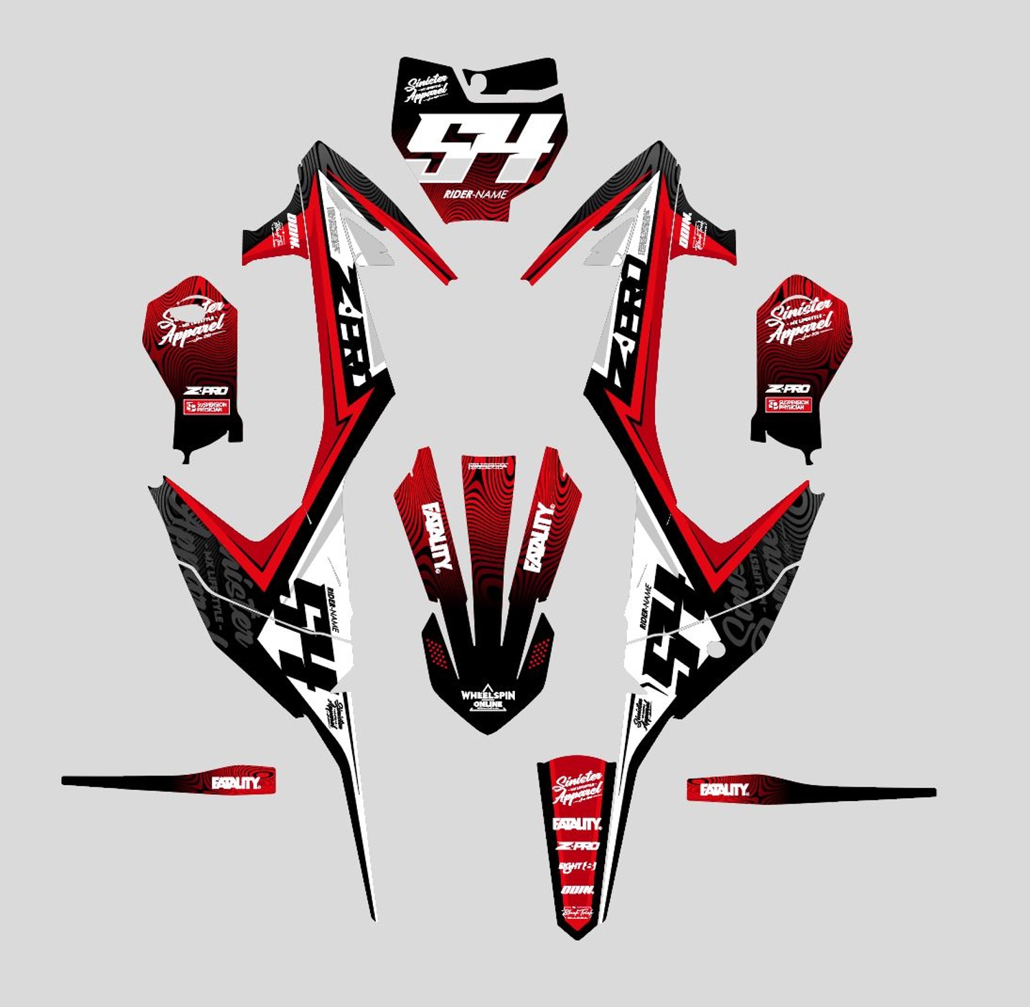 Gas Gas MC65 Orion Full Graphic Layout – KP12Graphix